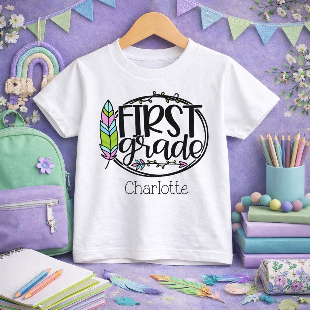First Grade Shirt | School Shirt | First Day of School | 1st Grade ...