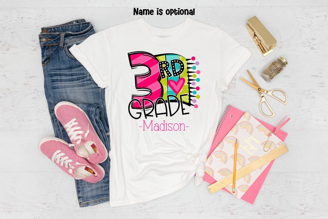 3rd Grade Shirt | School Shirt | First Day of School | Third Grade ...