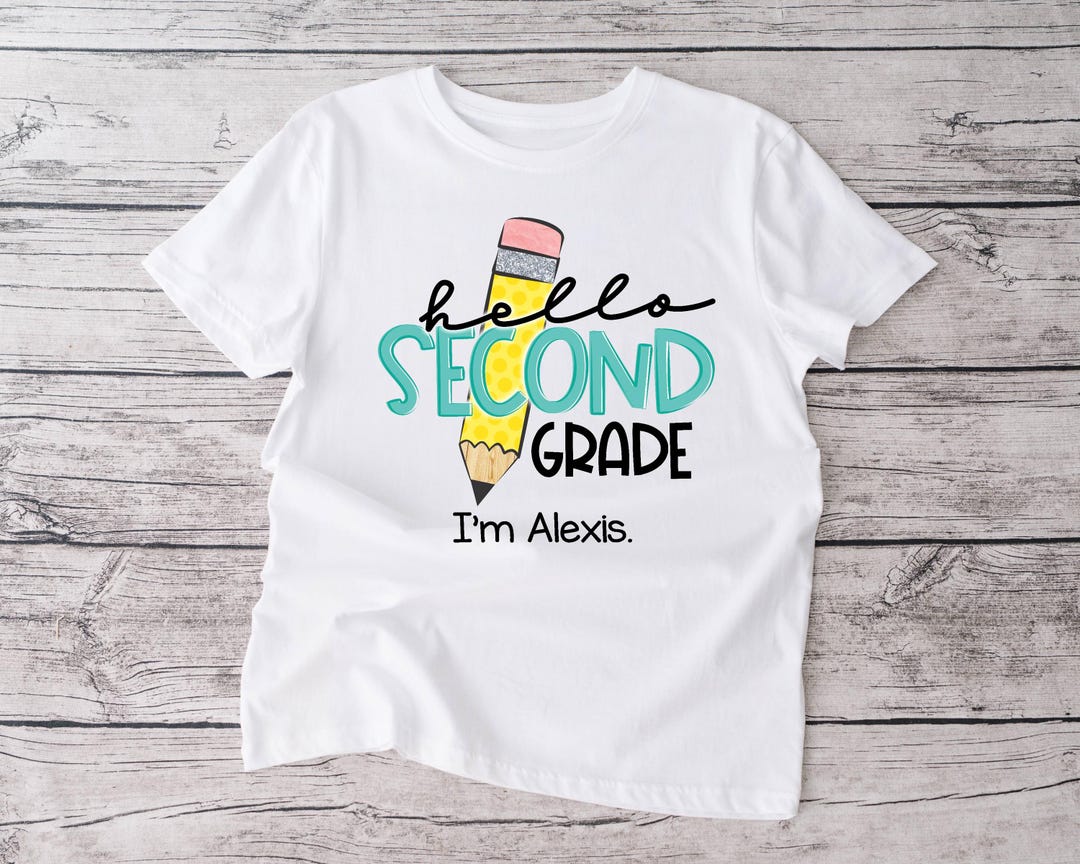 Hello Second Grade Shirt | School Shirt | First Day of School | 2nd ...