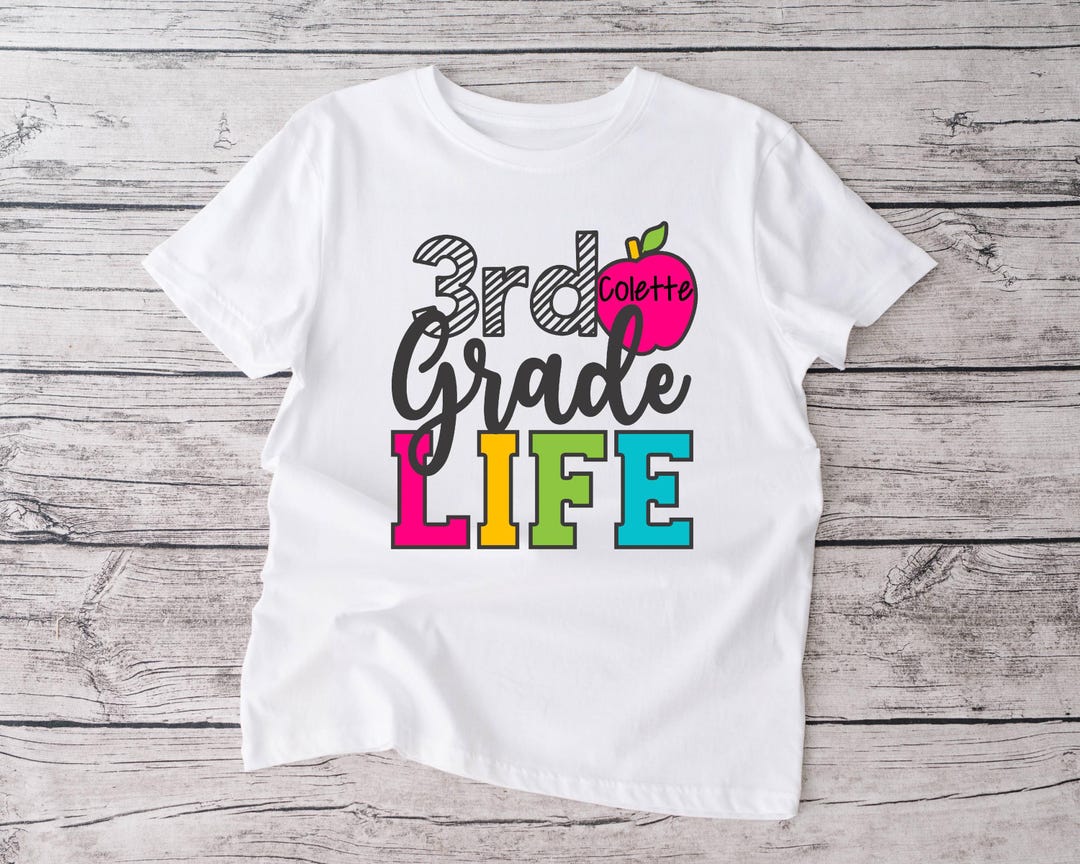 3rd Grade Shirt | School Shirt | First Day of School | Third Grade ...