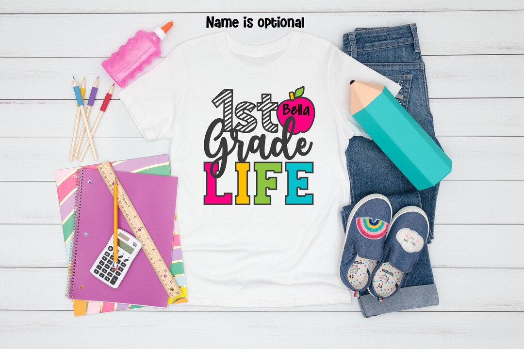 1st Grade Shirt School Shirt First Day of School First Grade 1st Grade ...