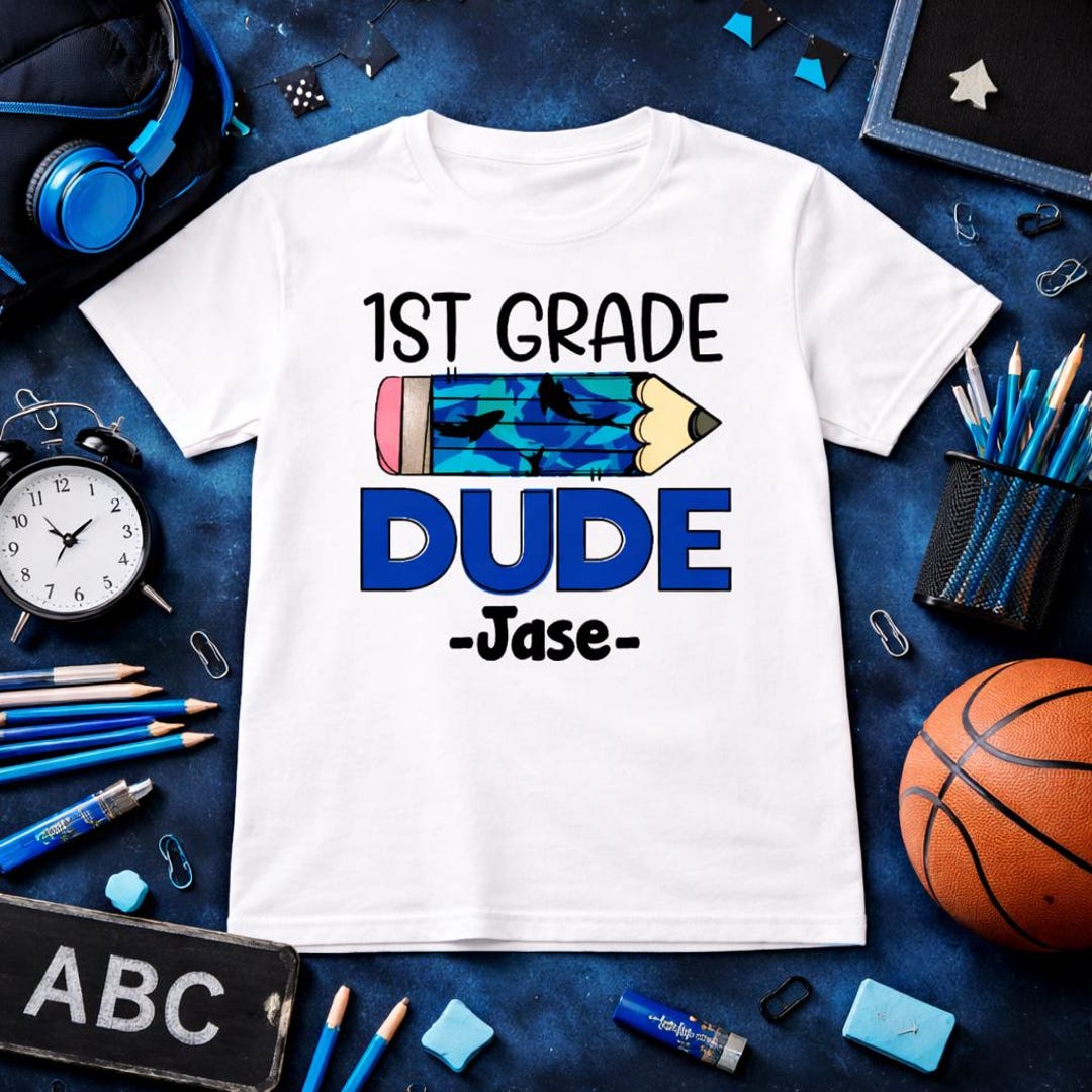 1st Grade Shirt | School Shirt | First Day of School | 1st Grade Dude ...