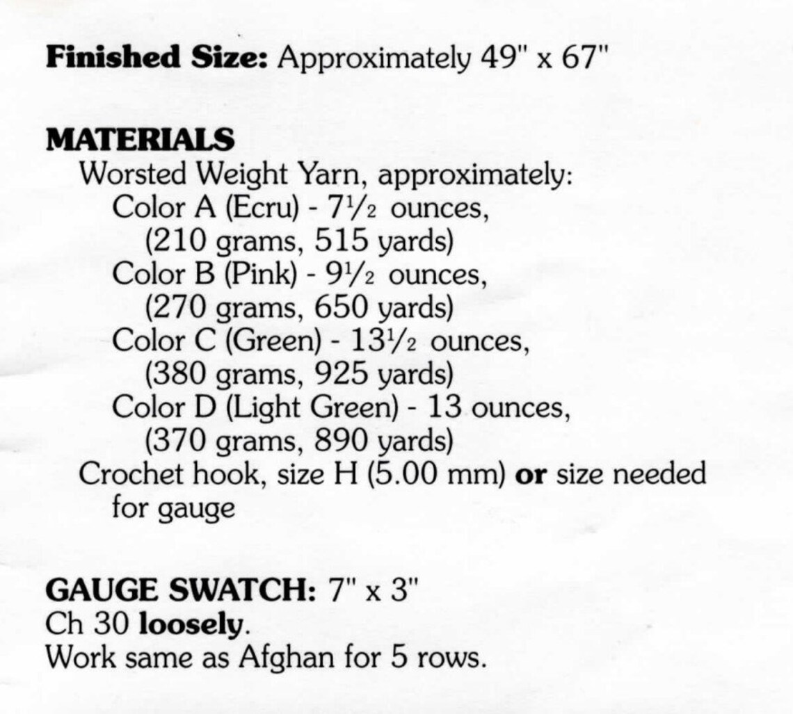 Vintage Crochet Pattern Victorian Afghan Pdf Instant Digital Download