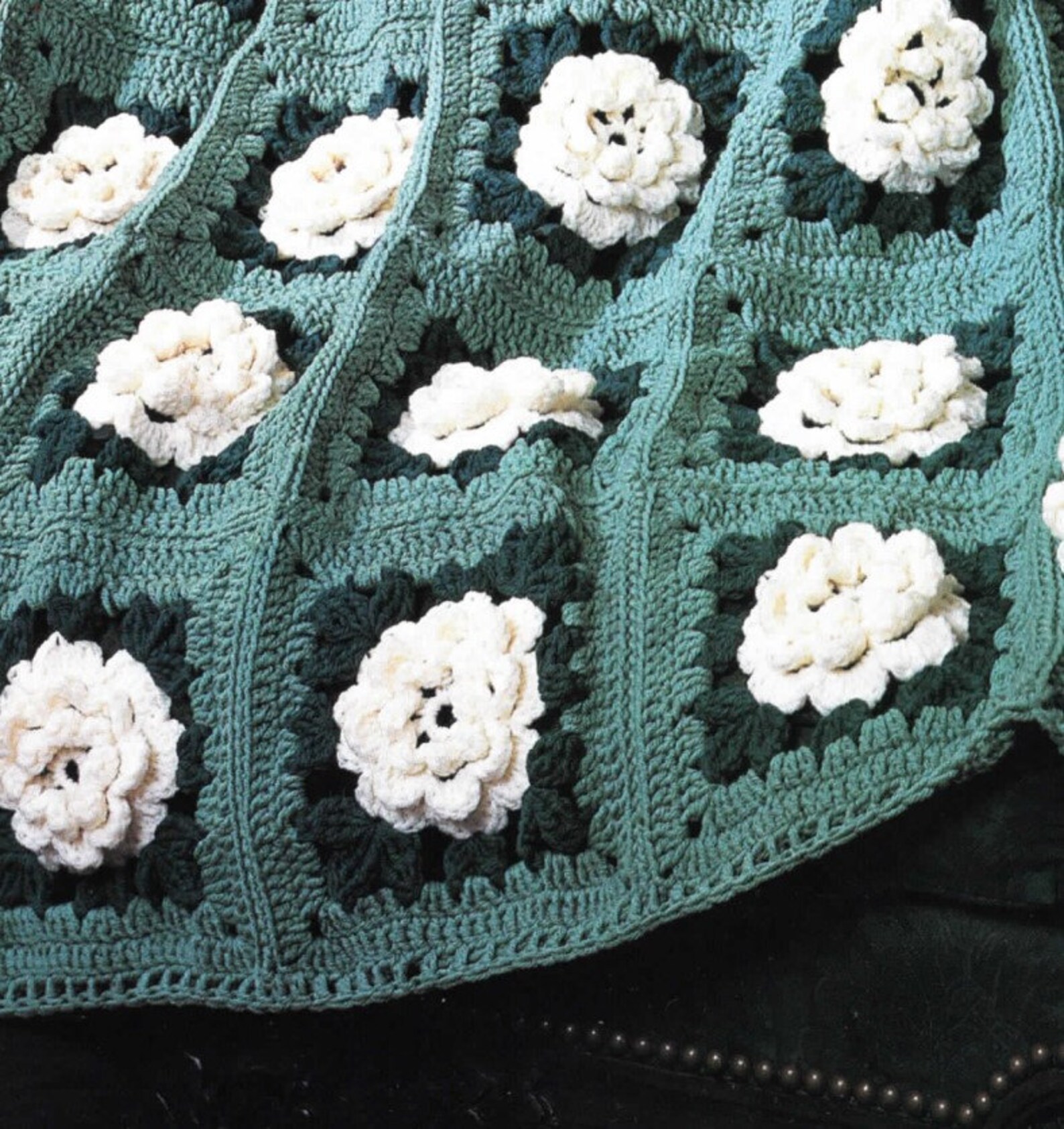 Vintage Crochet Pattern Grand Gardenias PDF Instant Digital Download ...