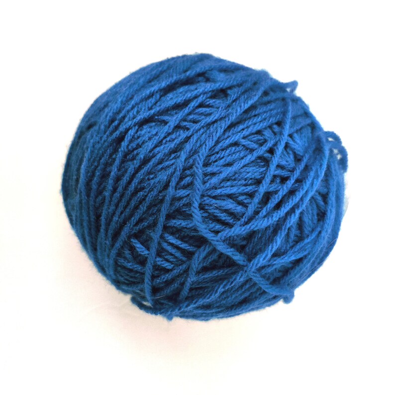 1 Bright Blue Yarn Ball Right Around 5 1/2 Oz. - Etsy