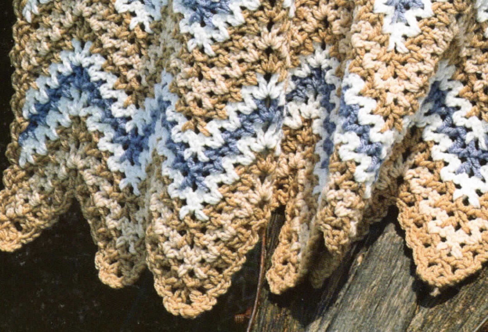 Vintage Crochet Afghan Western Pattern Cowboy PDF Instant Digital ...