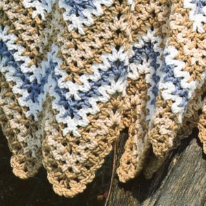 Vintage Crochet Afghan Western Pattern Cowboy PDF Instant Digital ...