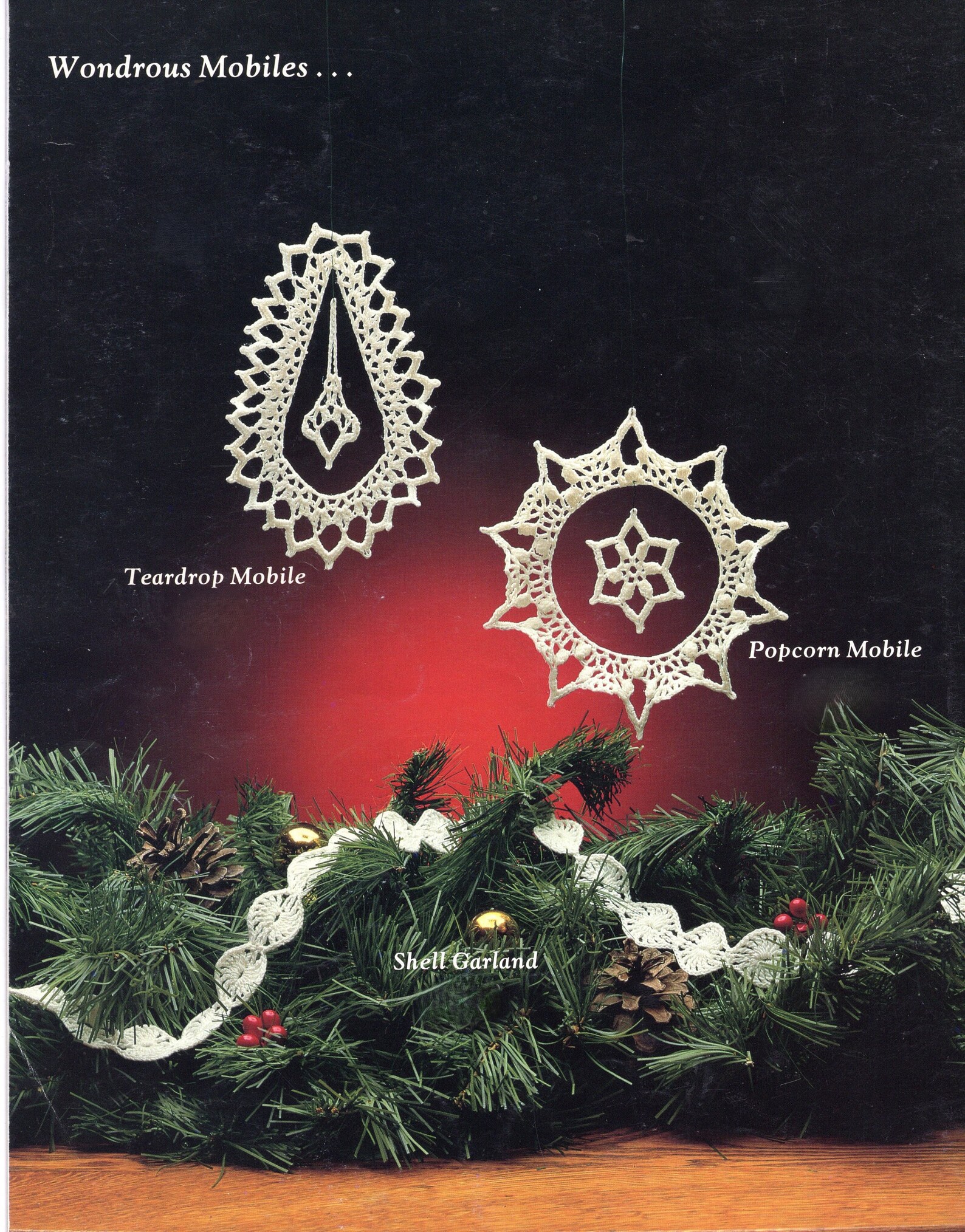 Vintage Crochet Pattern Wondrous Mobile Ornaments Christmas Tree PDF ...