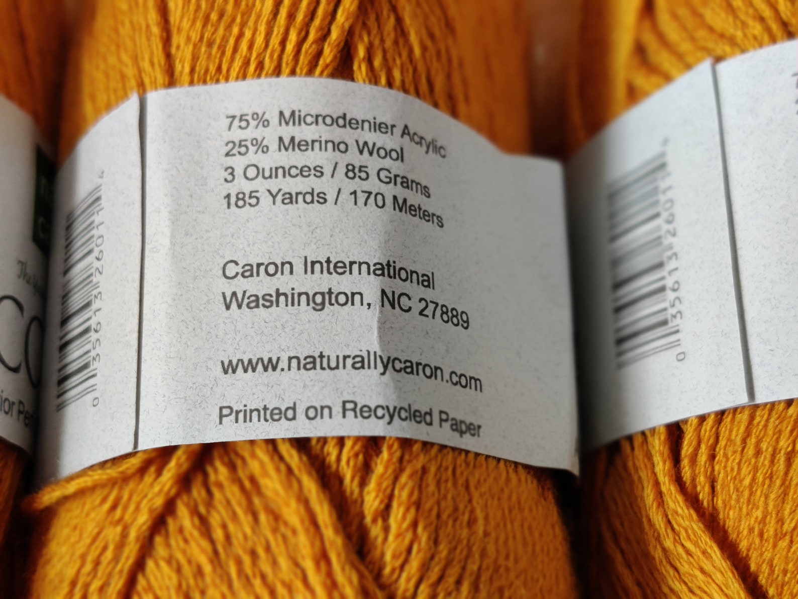 Naturally Caron Yarn NEW 3 Skeins in Gilded Age Merino Wool Blend ...