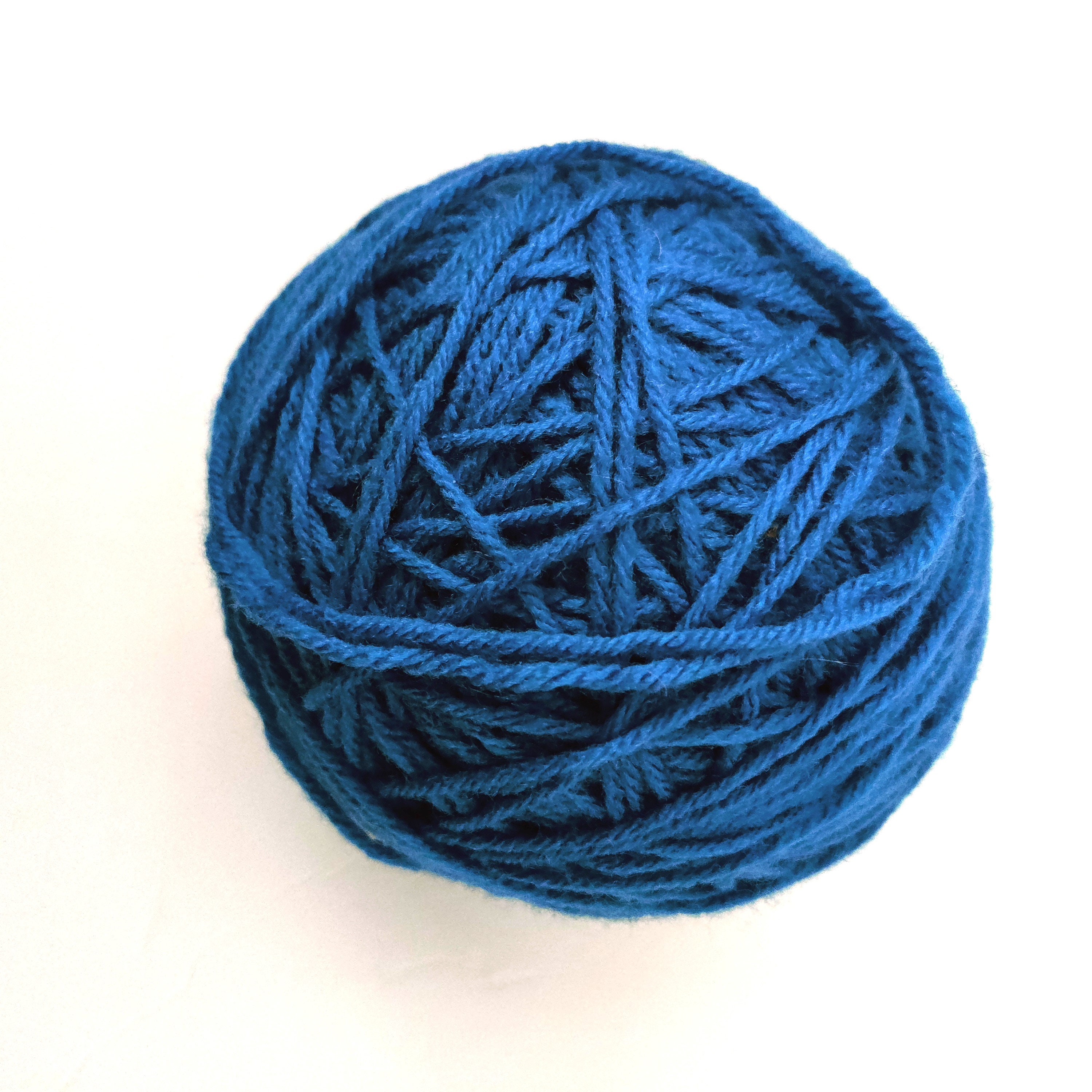1 Bright Blue Yarn Ball Right Around 5 1/2 Oz. - Etsy