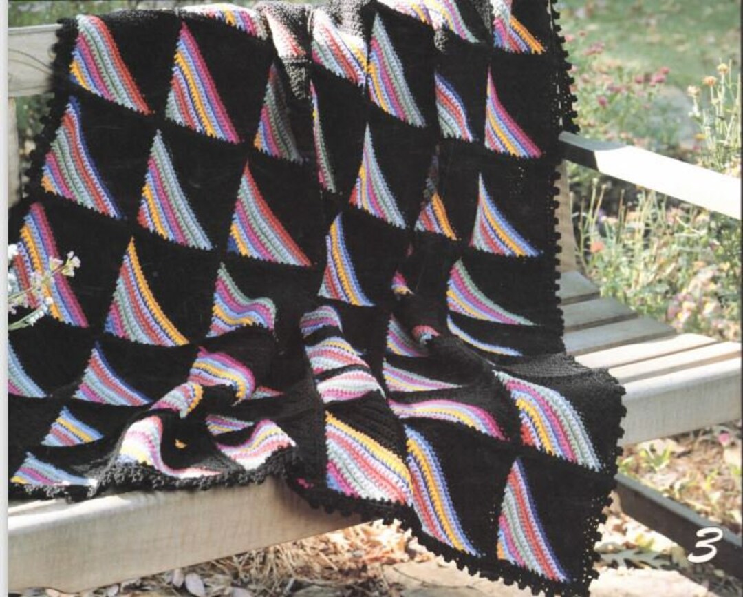 Vintage Crochet Pattern String Quilt Afghan PDF Instant Digital ...