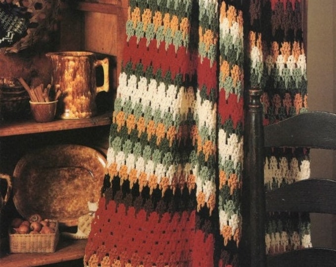 Vintage Crochet Pattern Painted Desert Afghan PDF Instant Digital ...