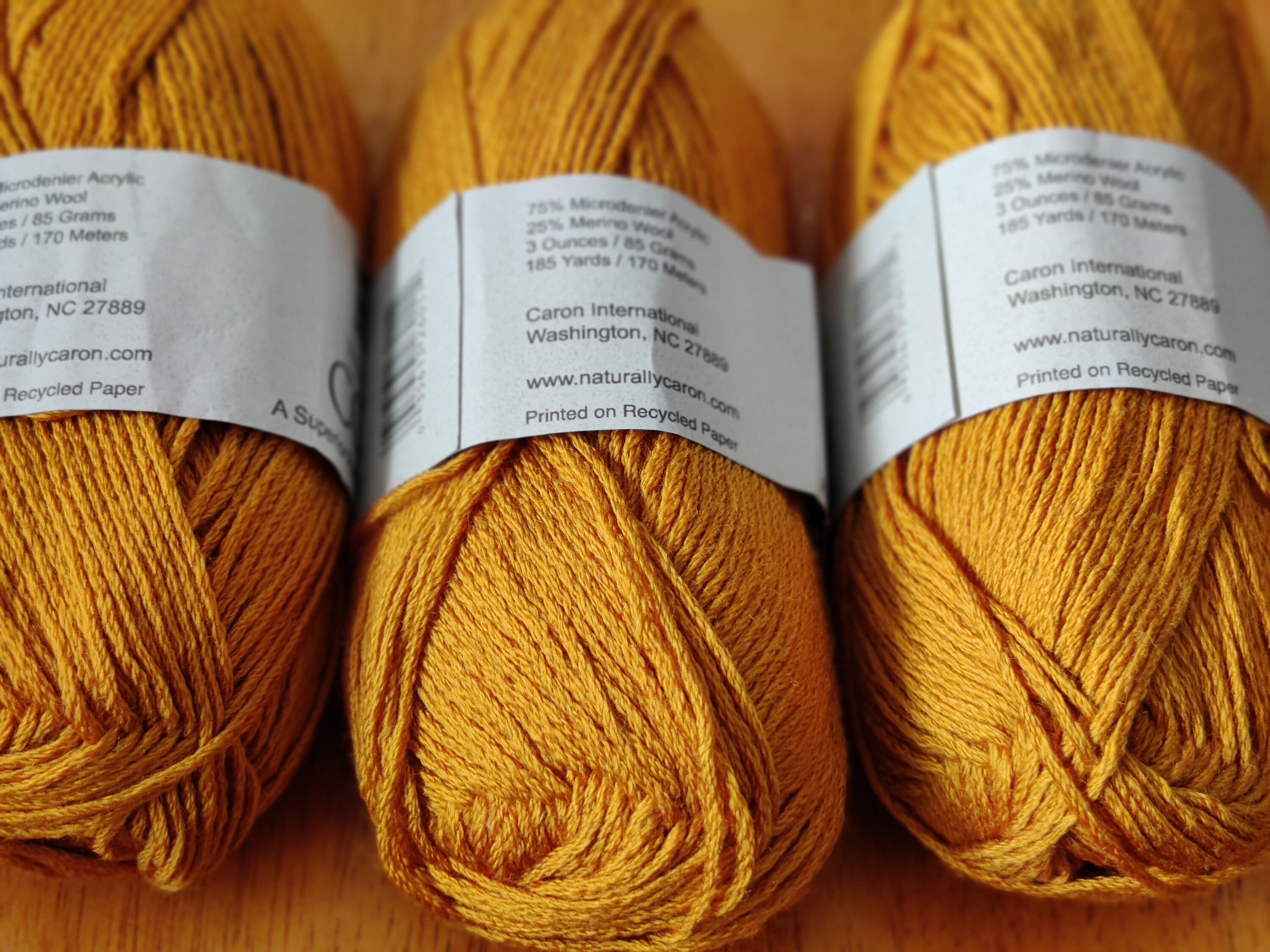 Naturally Caron Yarn NEW 3 Skeins in Gilded Age Merino Wool Blend ...