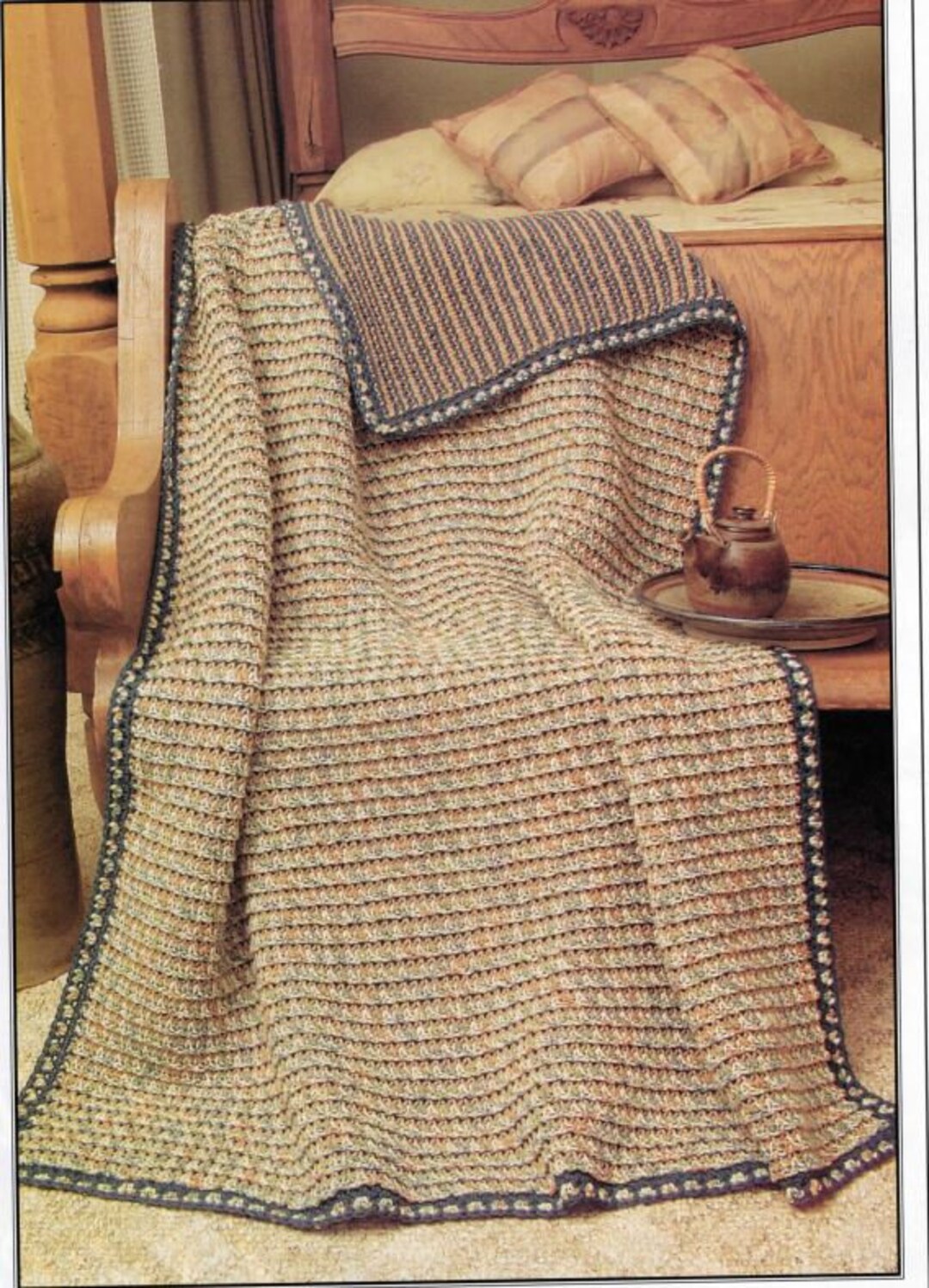Vintage Crochet Pattern Aspen Twilight Afghan PDF Instant Digital ...
