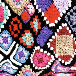 Vintage Crochet Pattern Granny Sampler Afghan PDF Instant Digital ...