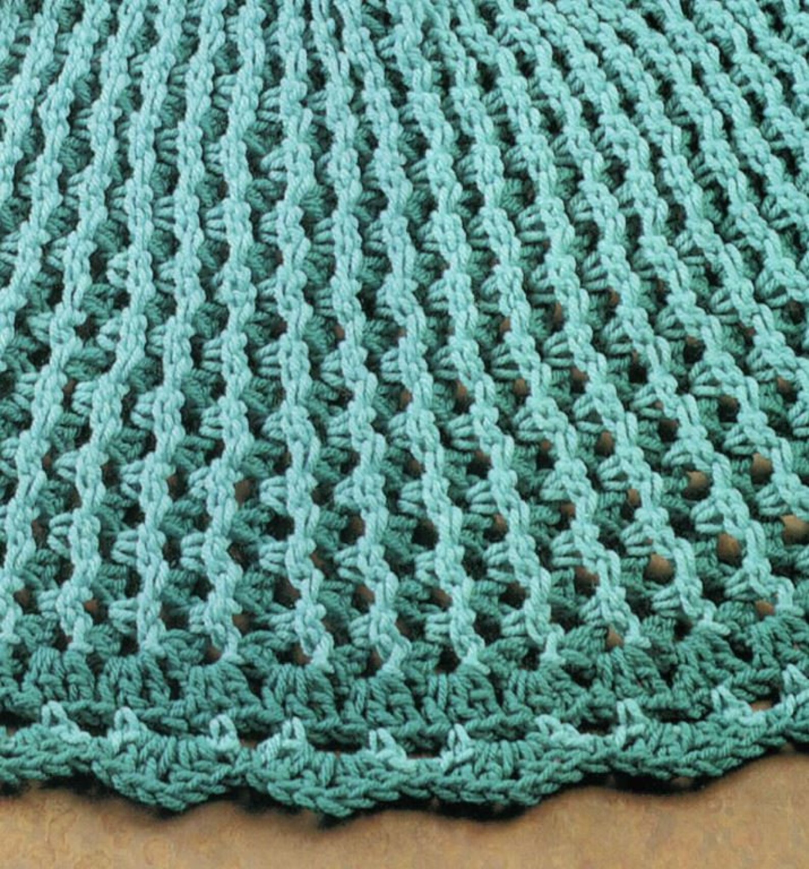 Vintage Crochet Pattern Teal Treasure Afghan PDF Instant Digital ...