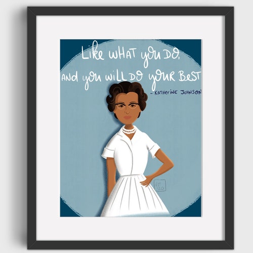 Katherine Johnson Women in History Print/poster unframed - Etsy