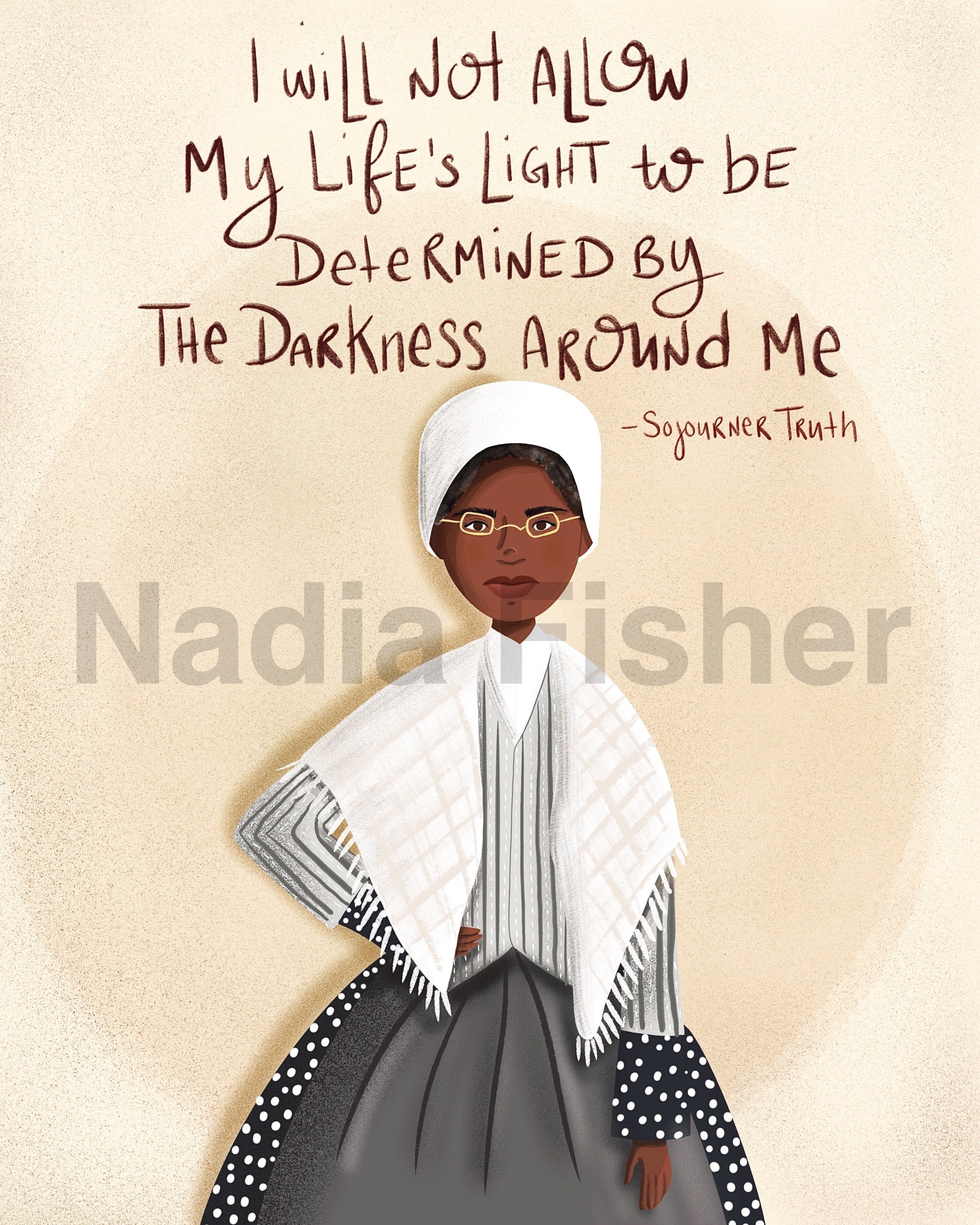 Sojourner Truth Women in History Print Unframed | Etsy