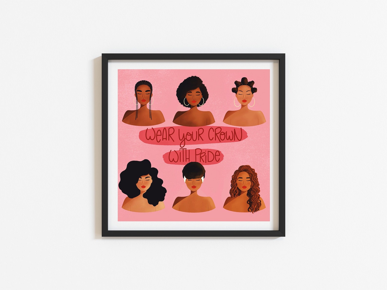 Wear Your Crown With Pride Natural Hair Love Print - Etsy