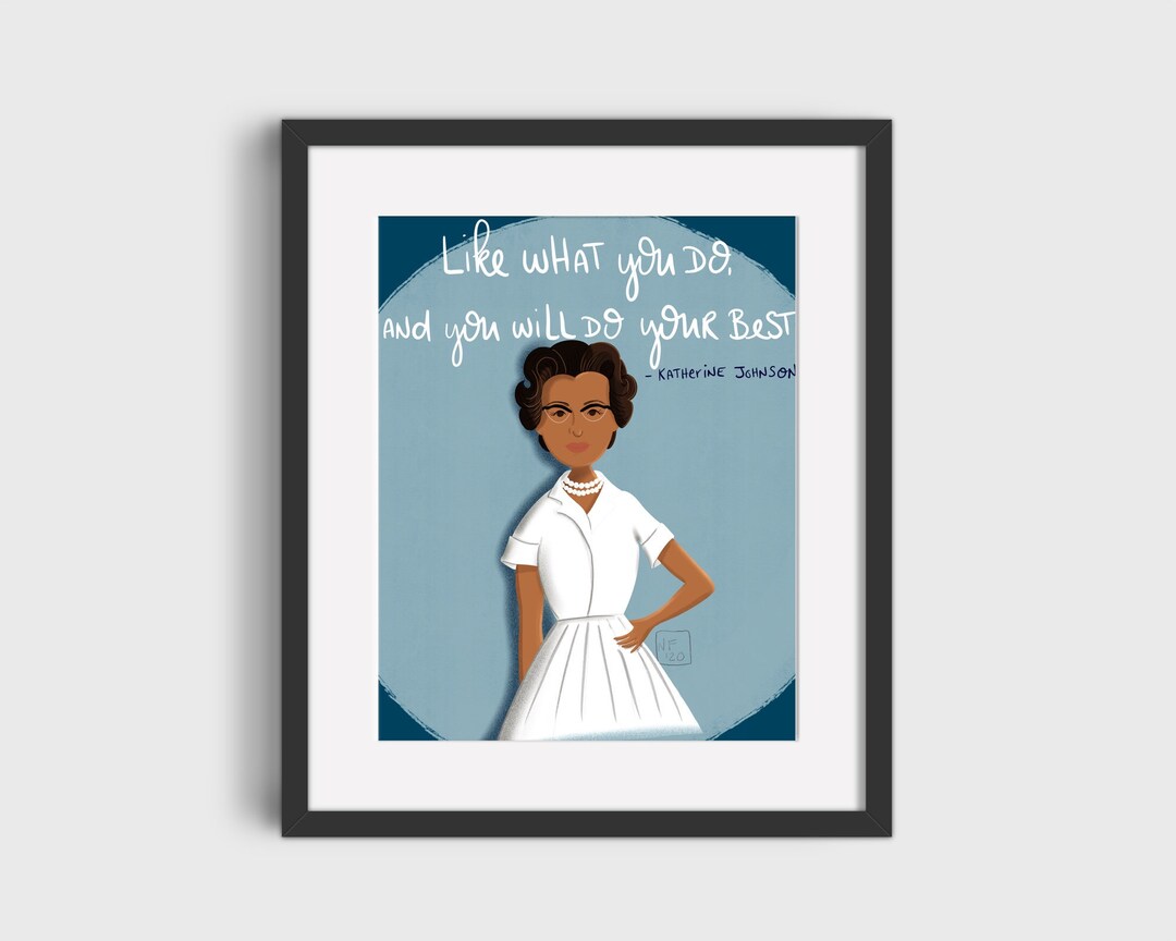 Katherine Johnson - Women in History Print/poster (unframed) - Etsy