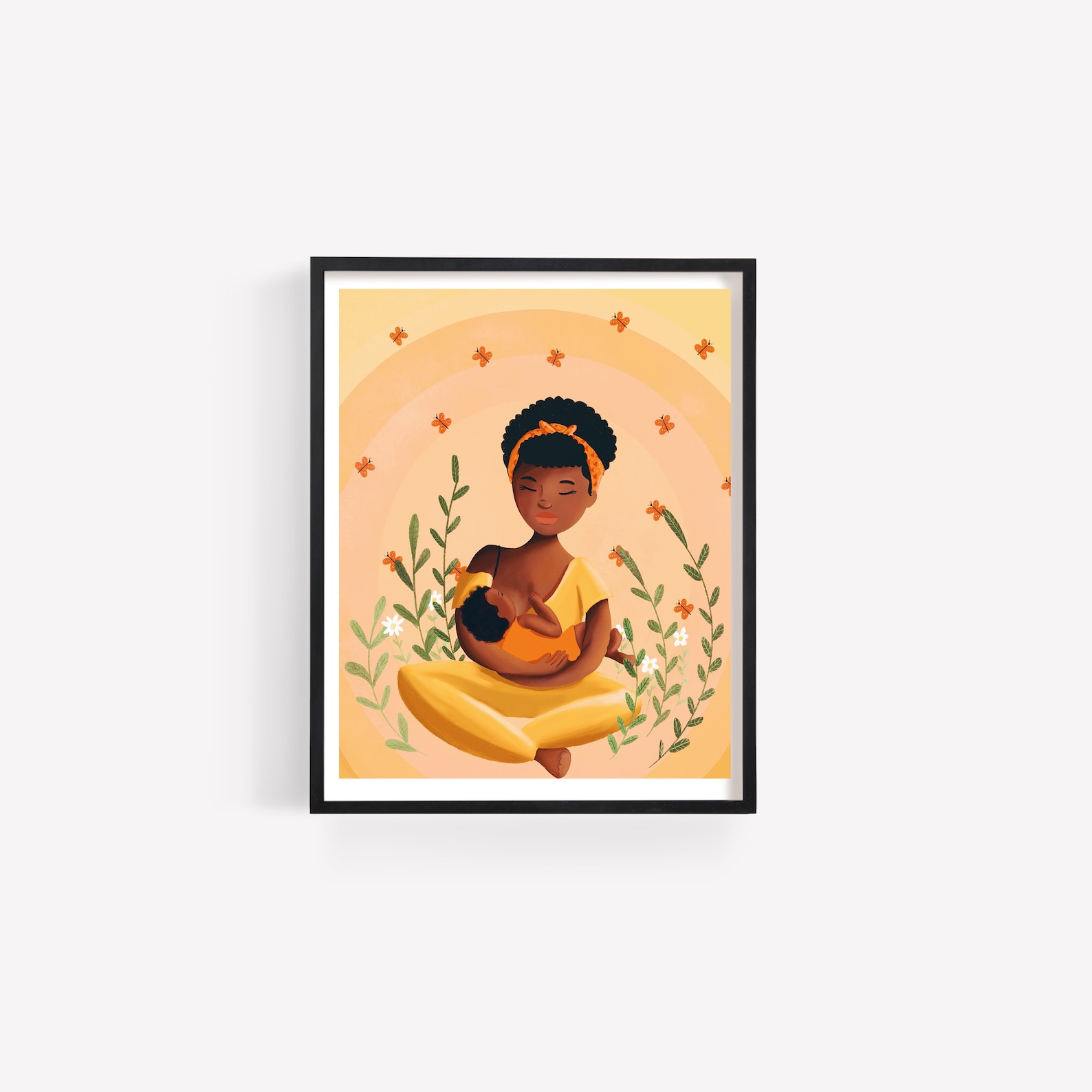 Mom and Baby Print/poster (unframed) - Etsy