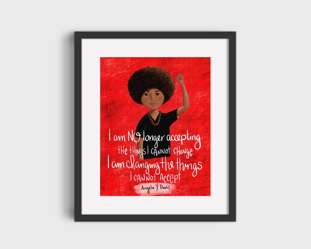 Angela Davis - Women in History Print/poster (unframed) - Etsy
