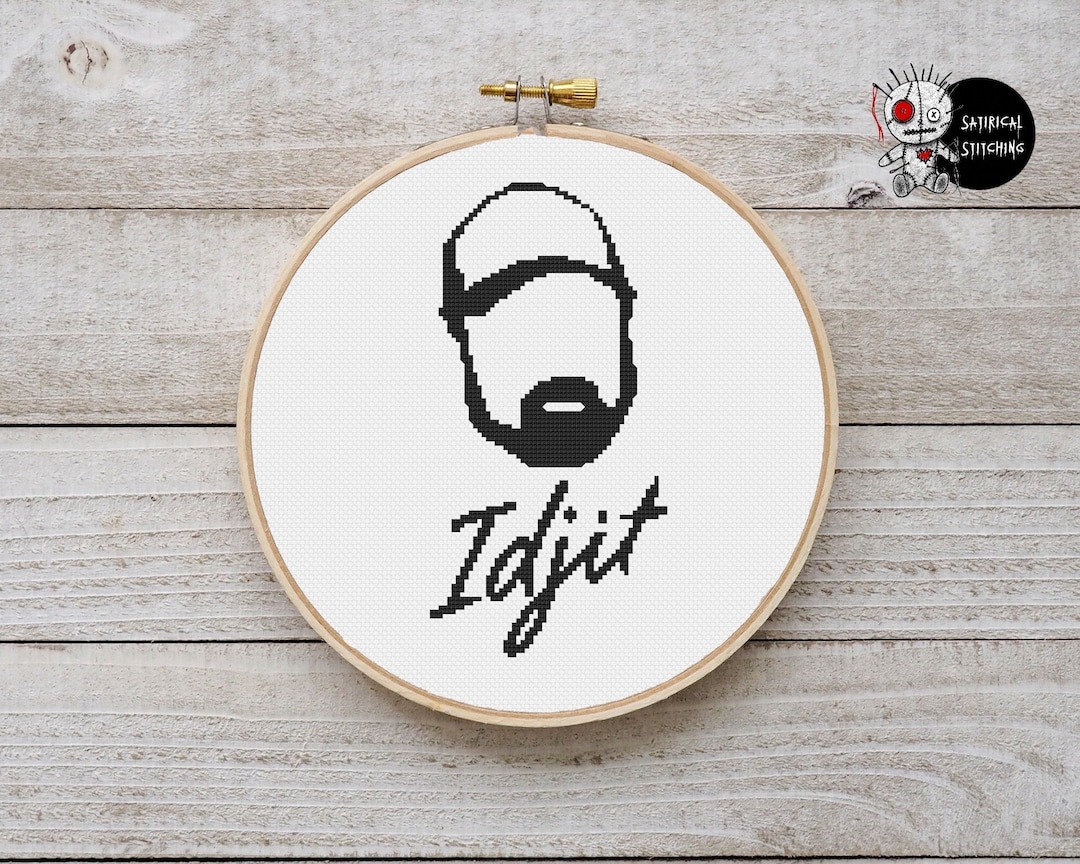 Supernatural TV Show Bobby Idjit Modern Cross Stitch Pattern Instant ...