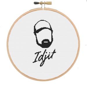 Supernatural TV Show Bobby Idjit Modern Cross Stitch Pattern Instant ...