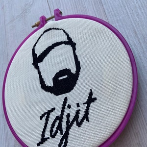 Supernatural TV Show Bobby Idjit Modern Cross Stitch Pattern Instant ...