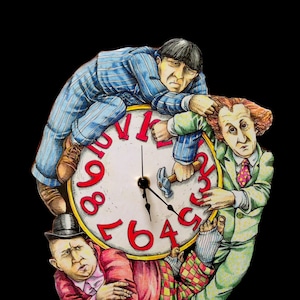 3 Stooges Clock - Nyuk, Nyuk, Nyuk - Moe, Larry, and Curly Have the ...