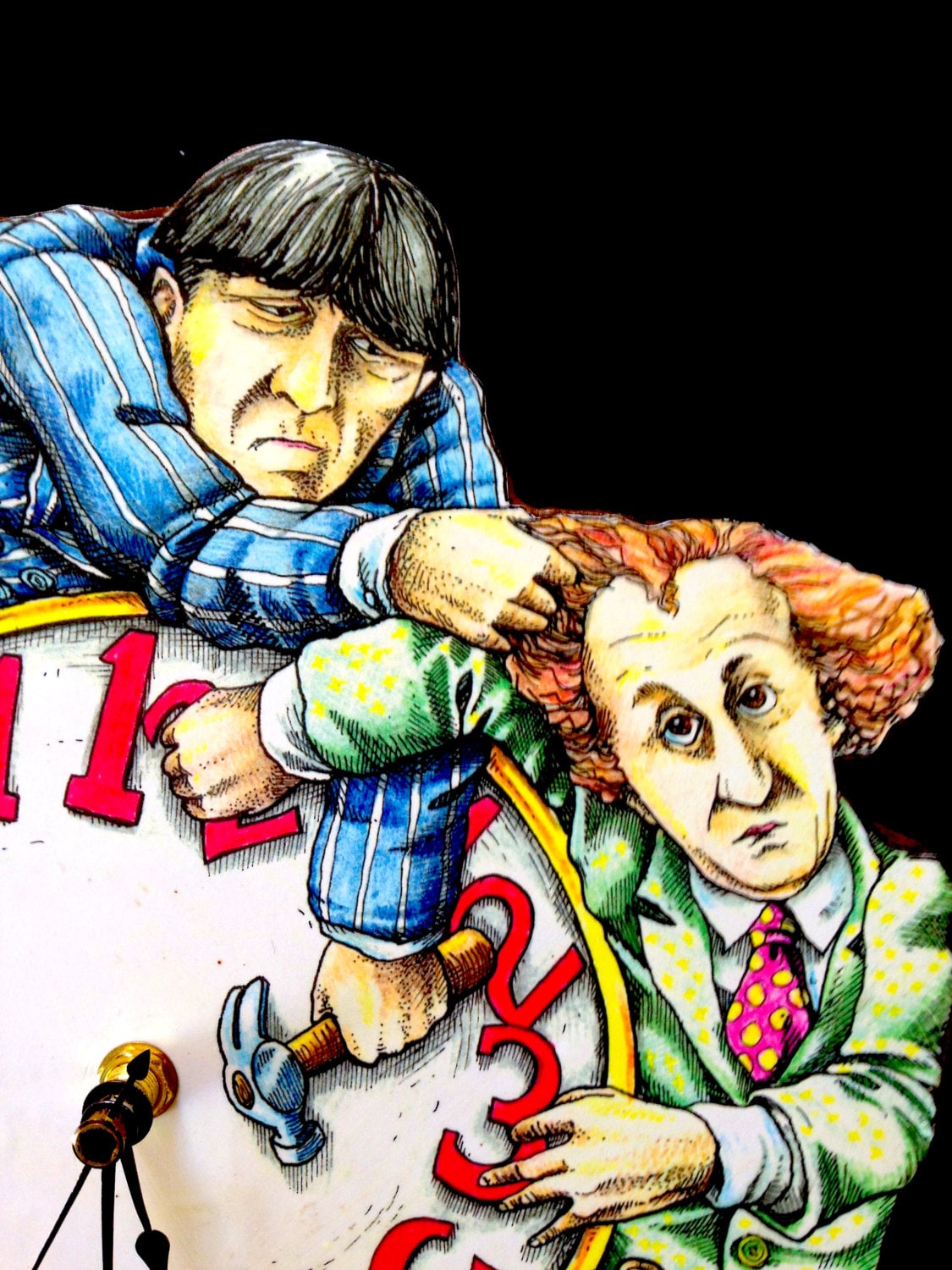 3 Stooges Clock - Nyuk, Nyuk, Nyuk - Moe, Larry, and Curly Have the ...
