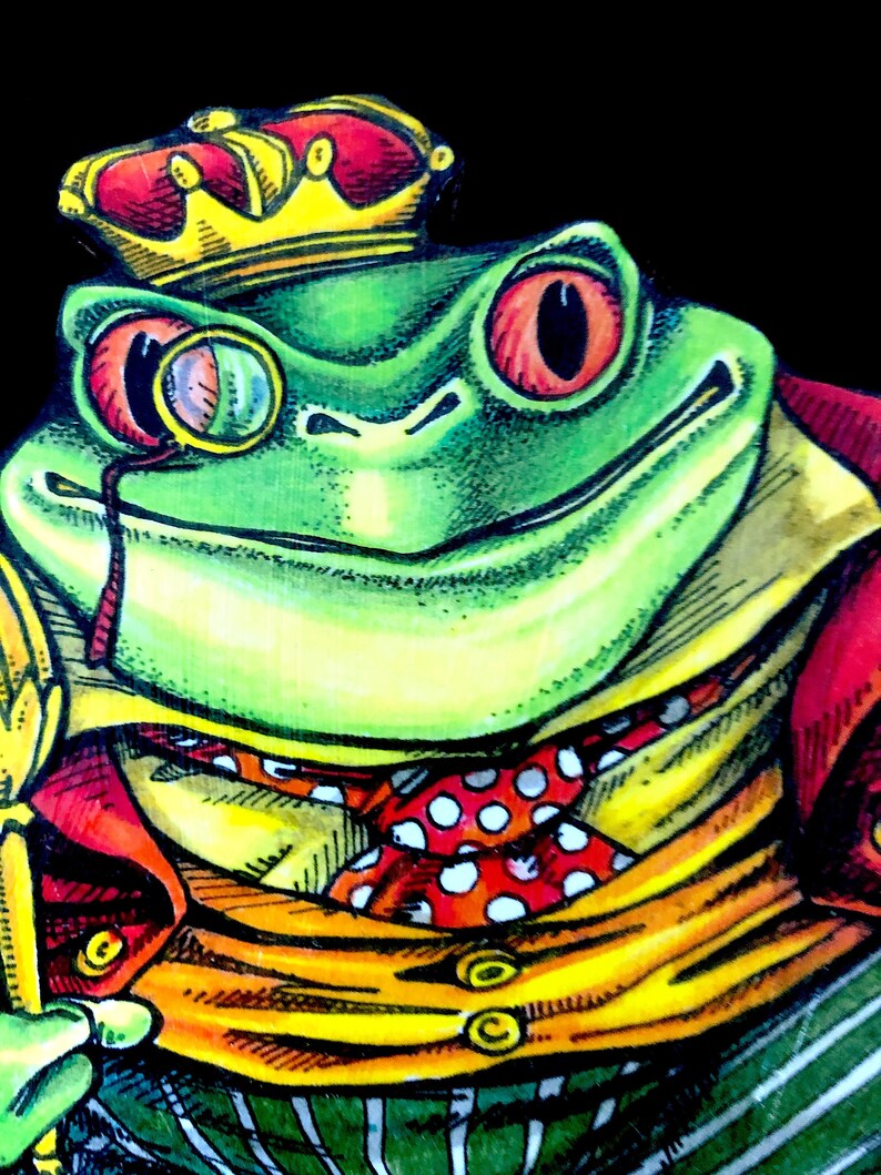 In Every Prince There is a Frog Clock - Etsy