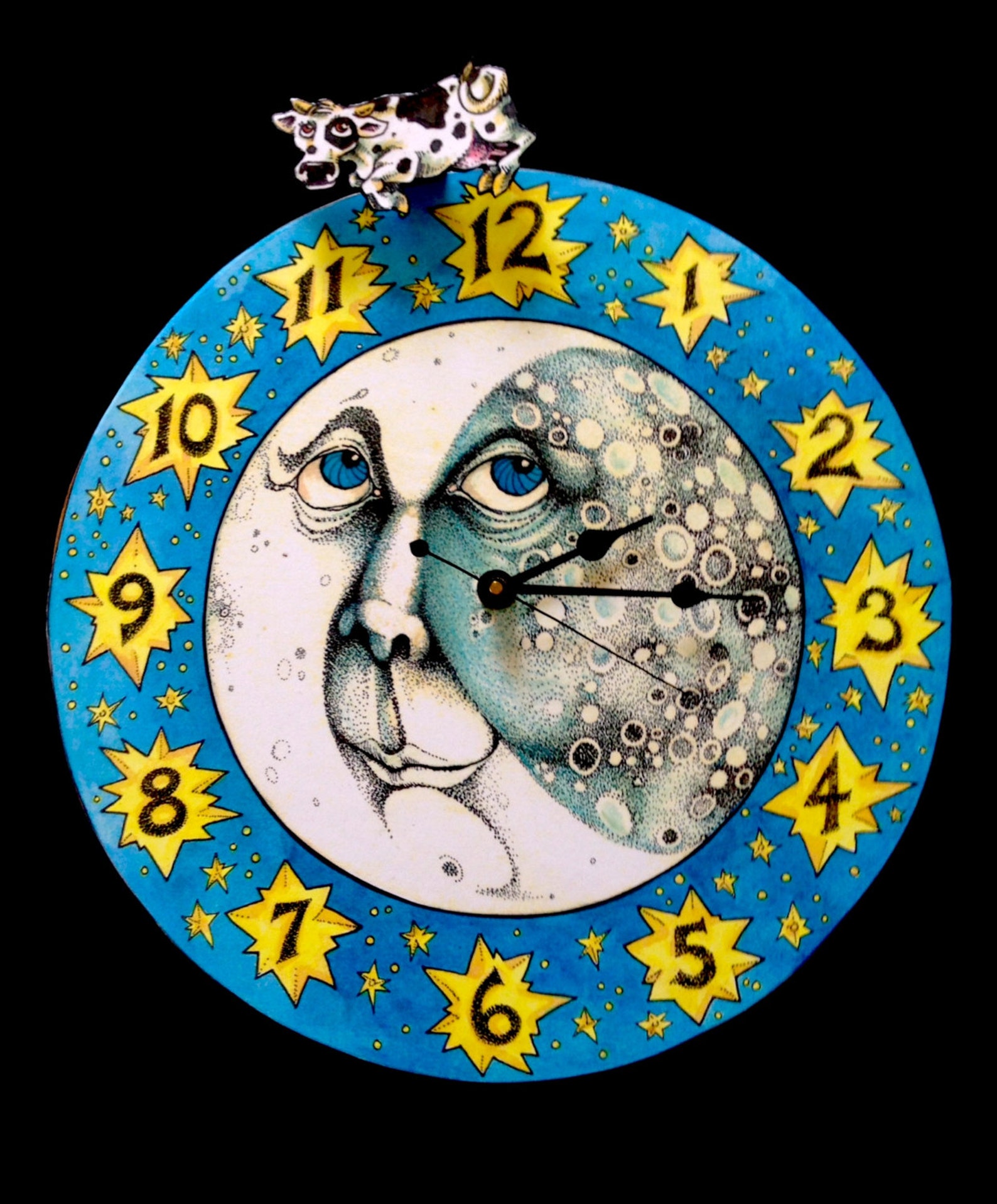 The Cow Jumped Over the Clock, Uh, Moon! - Etsy