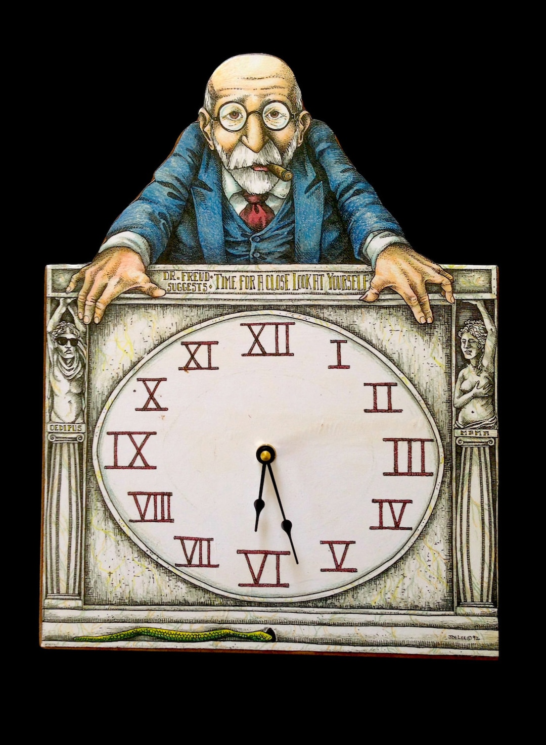 Freud Clock - Time for A Good Look at Yourself! - Etsy
