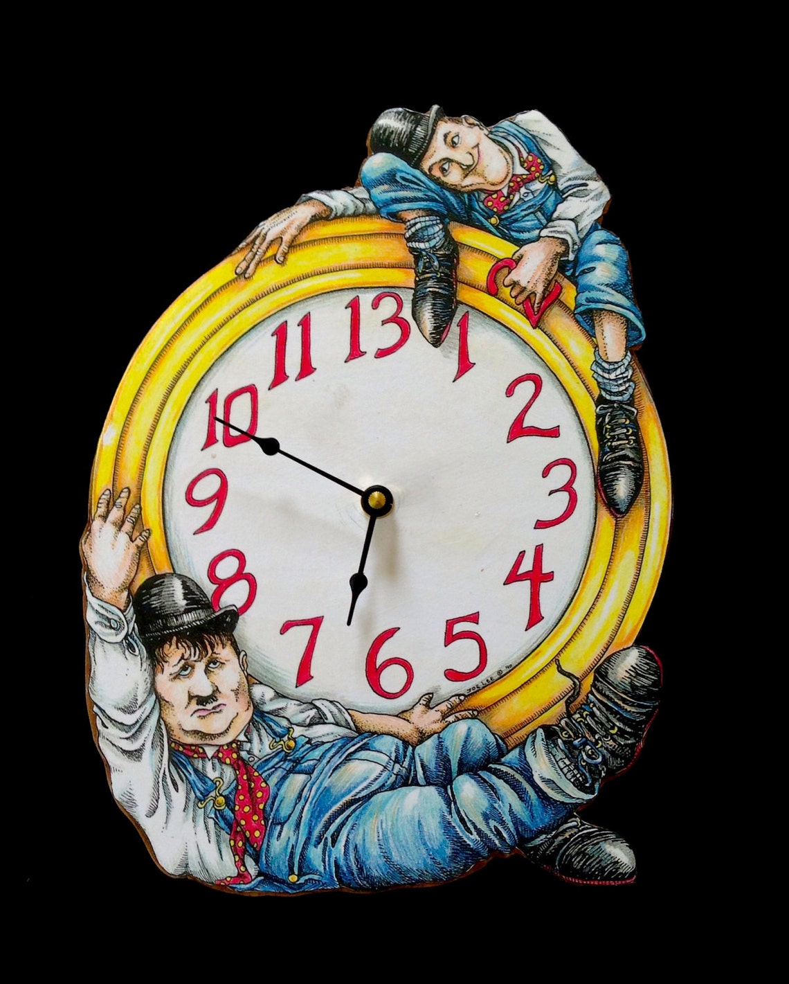 Laurel and Hardy Clock - Another Fine Time... - Etsy