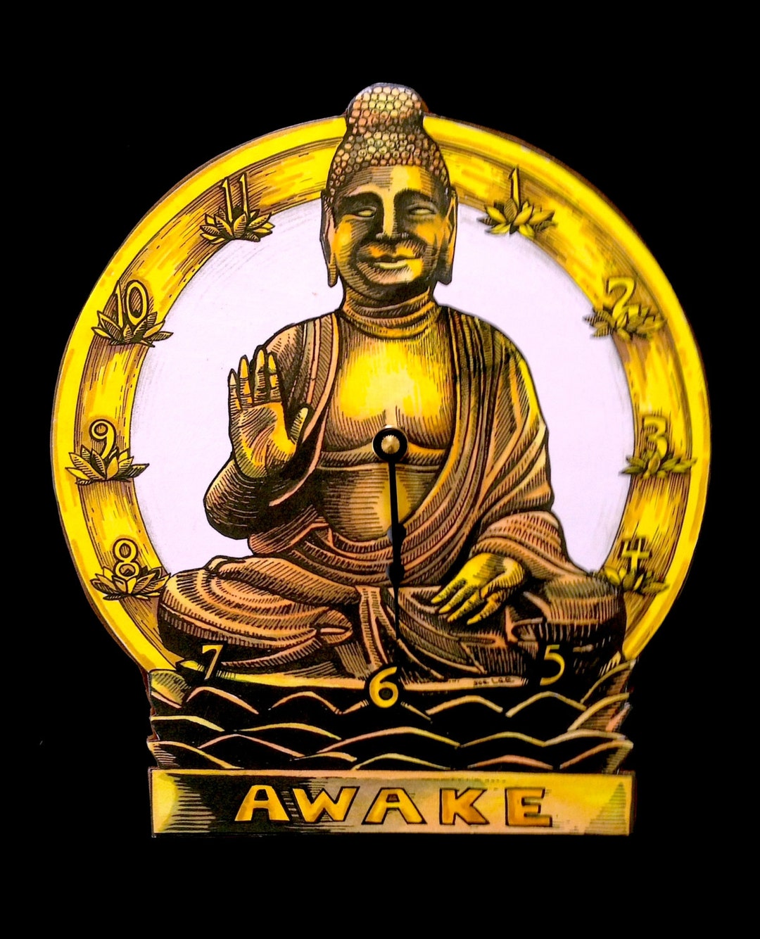 Buddha Clock - Time to Wake-up! - Etsy