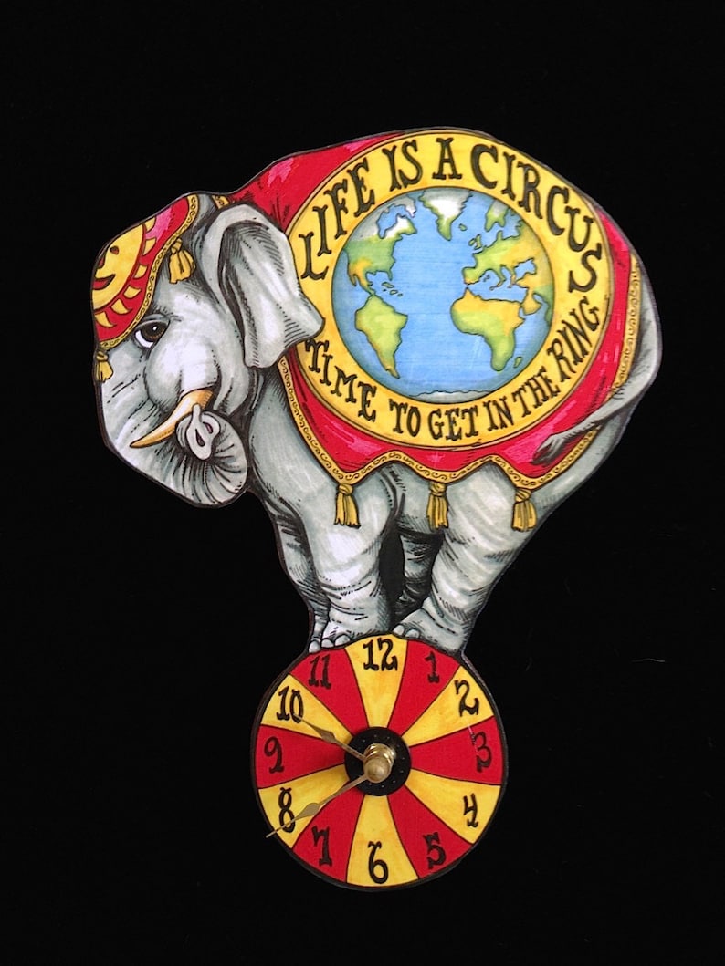 Life is a Circus Clock! - Etsy