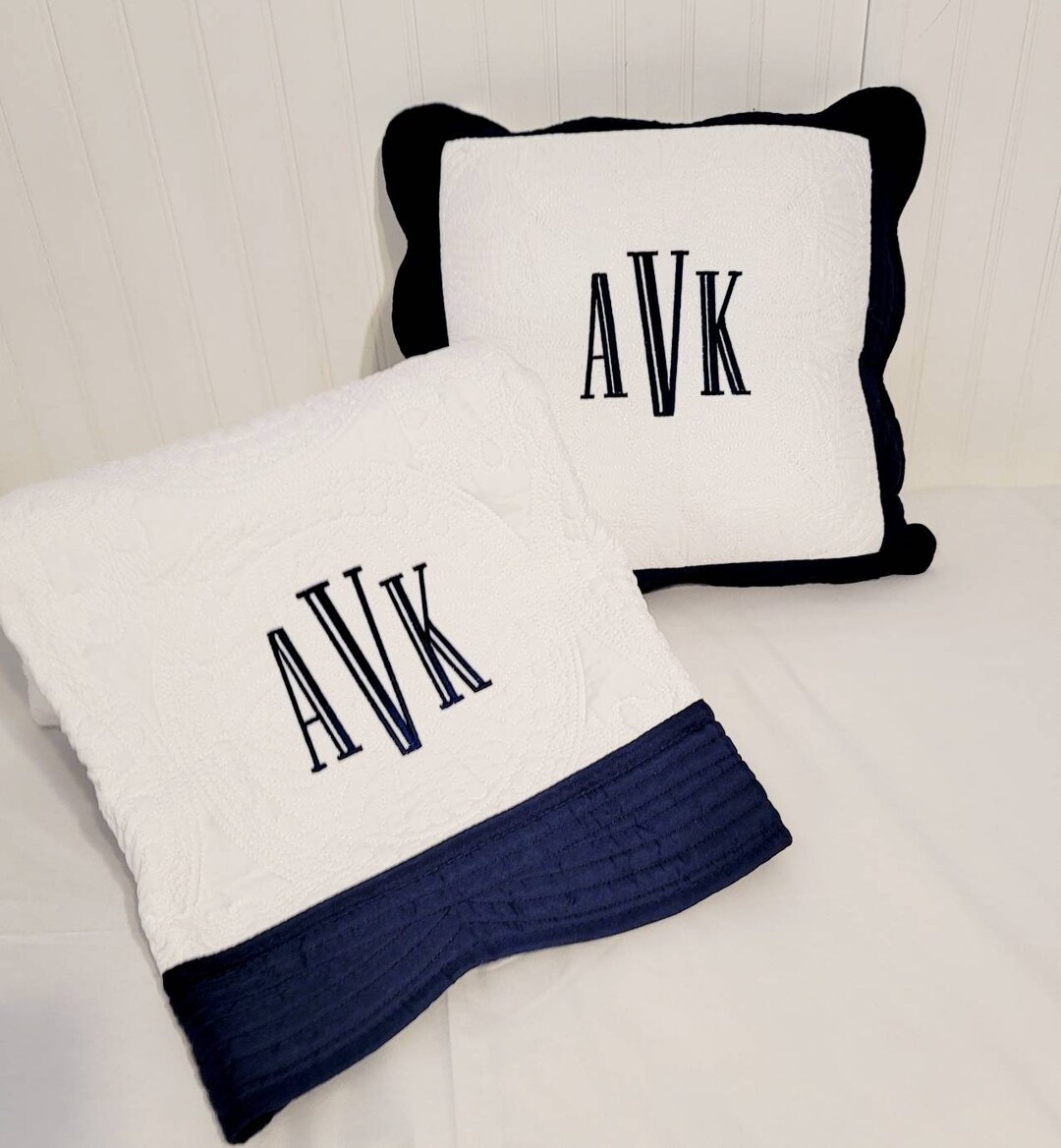 Personalized Monogram Heirloom Lap Blanket Baby Children Toddler ...