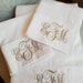 100% Cotton Monogrammed White Sheet Set Custom Embroidery - Etsy