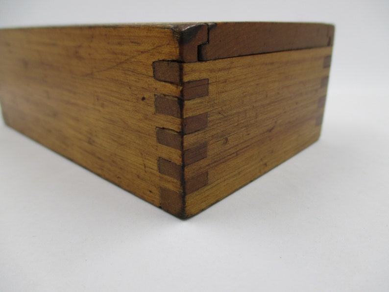 Vintage Sliding Lid Small Wood Box Sliding Top Wood Box - Etsy