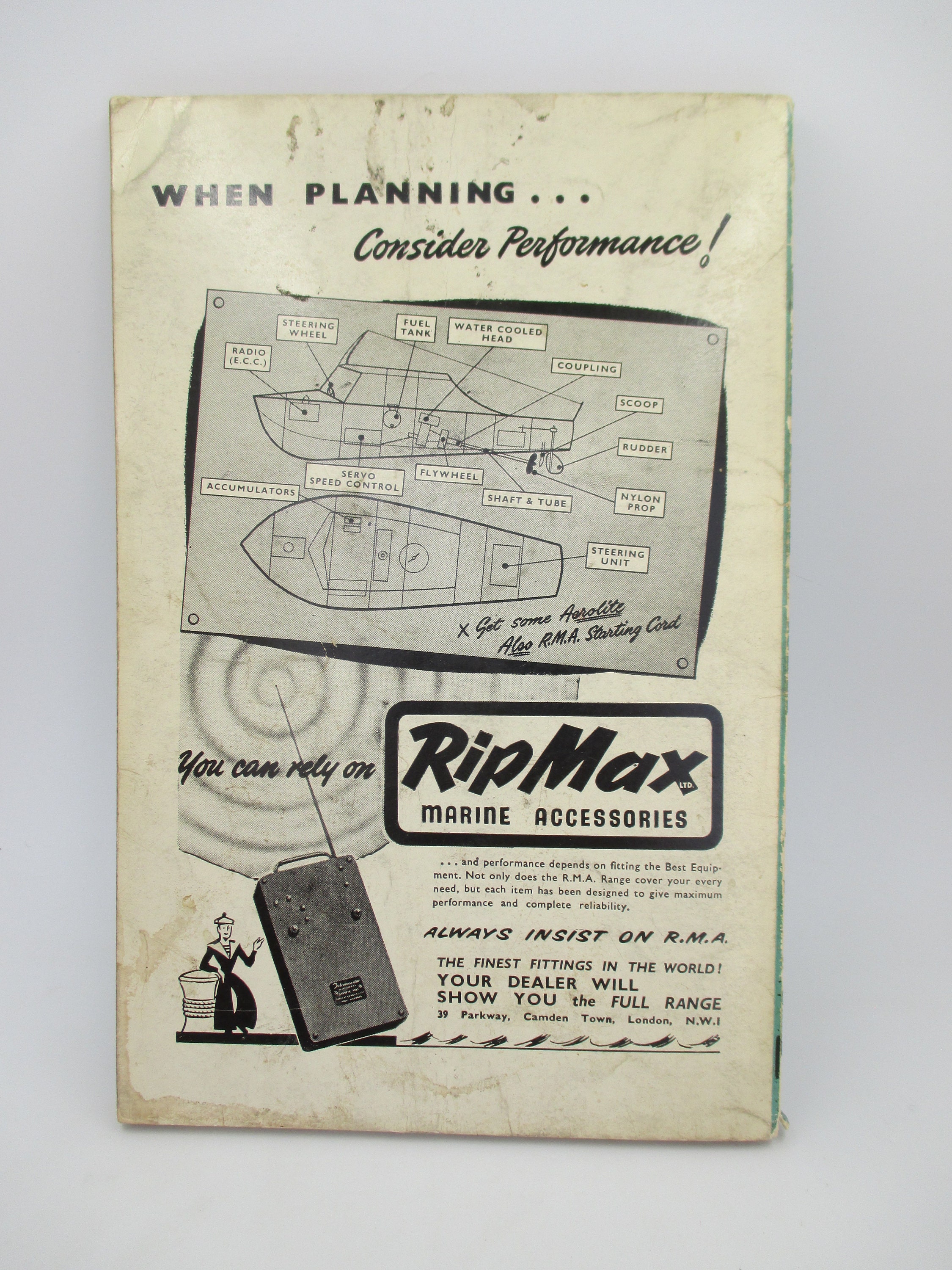 1958 Boat Modelling Book Vic Smeed British Model Boat Building Book ...