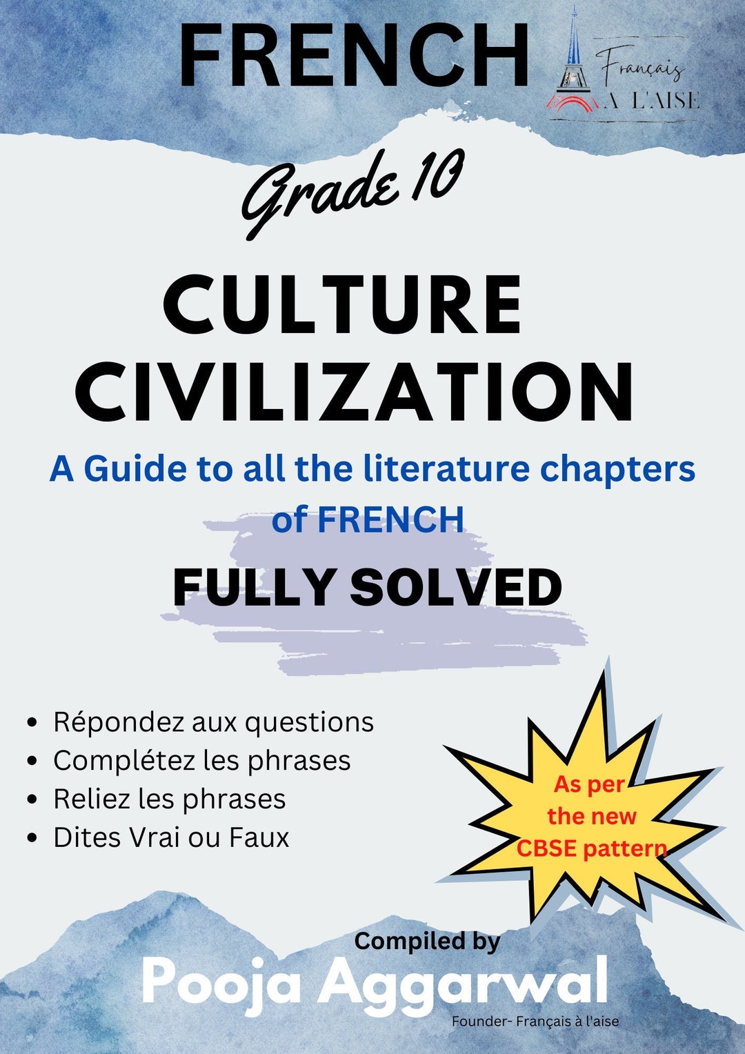 French Grade X L Culture and Civilization L Complete Solved Guide L ...