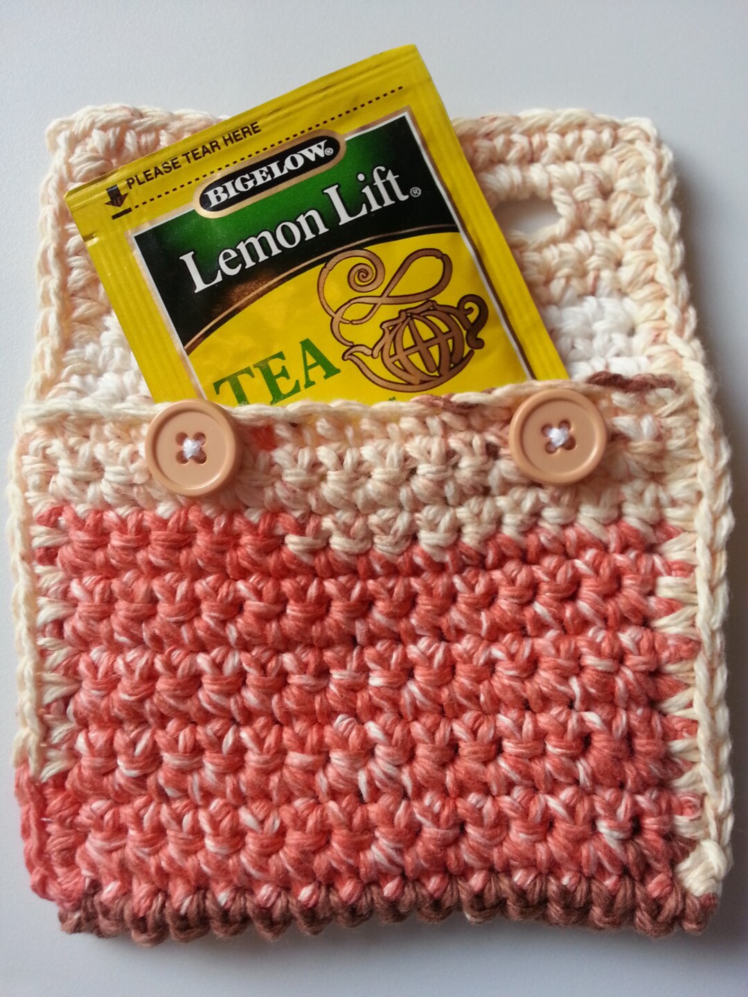 Tea Tote, Tea Bag, Tea Sack, Crochet Tea Tote, Crochet Tea Bag, Crochet ...