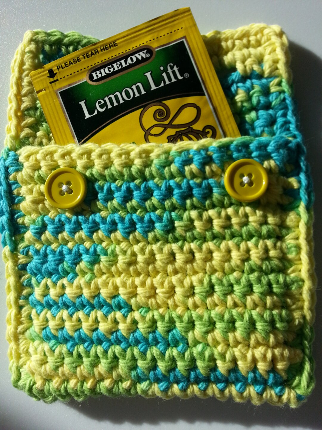Tea Tote, Tea Bag, Tea Sack, Crochet Tea Tote, Crochet Tea Bag, Crochet ...