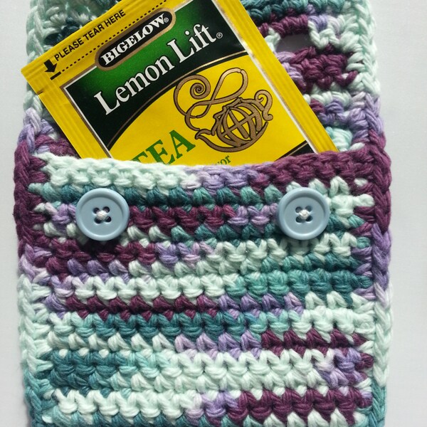 Crochet Tea Bag Holder - Etsy