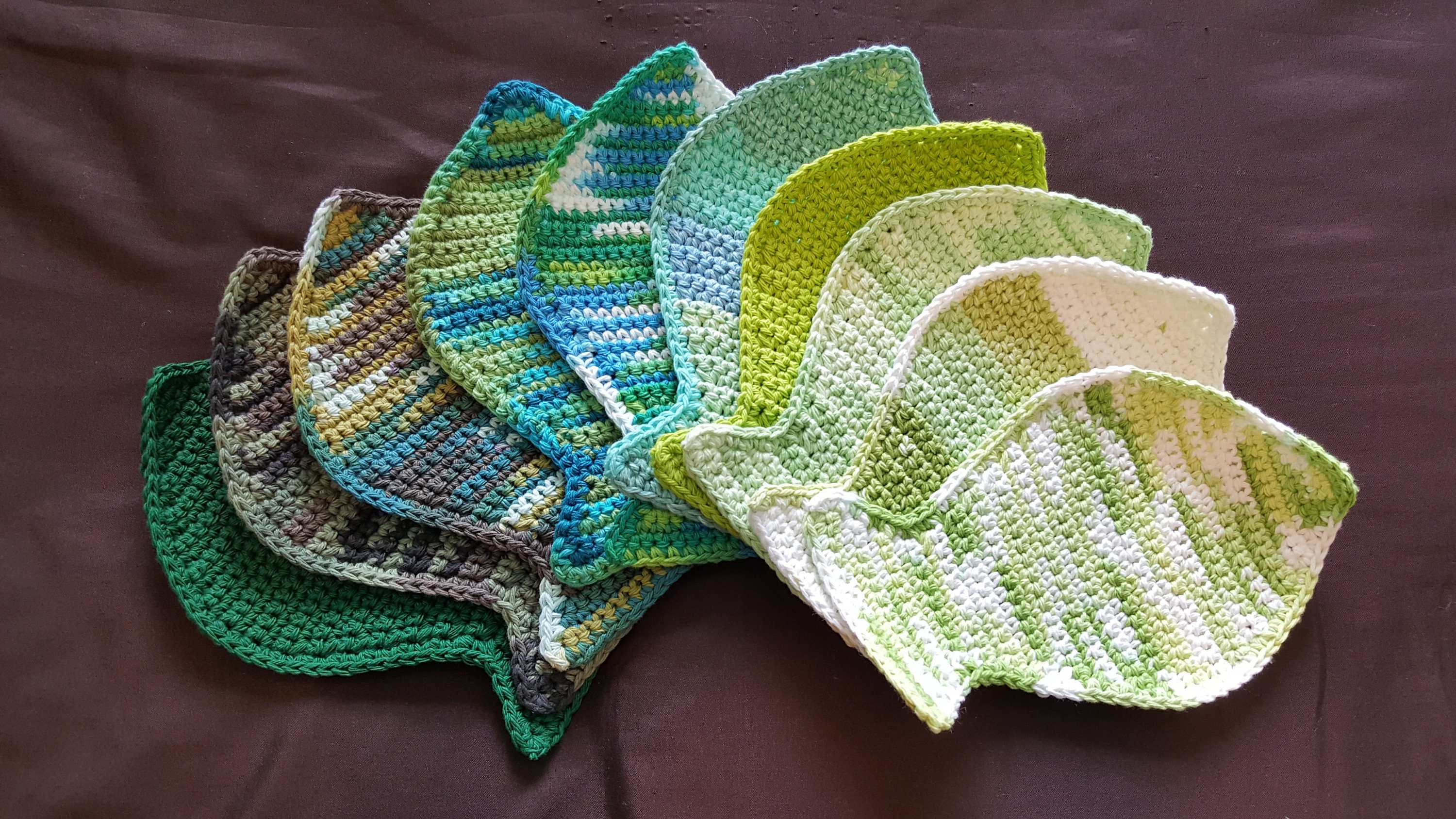 Green Fish, Dishcloth, Fish Dishcloth, Fish Wash Cloth, Fish, Multi ...