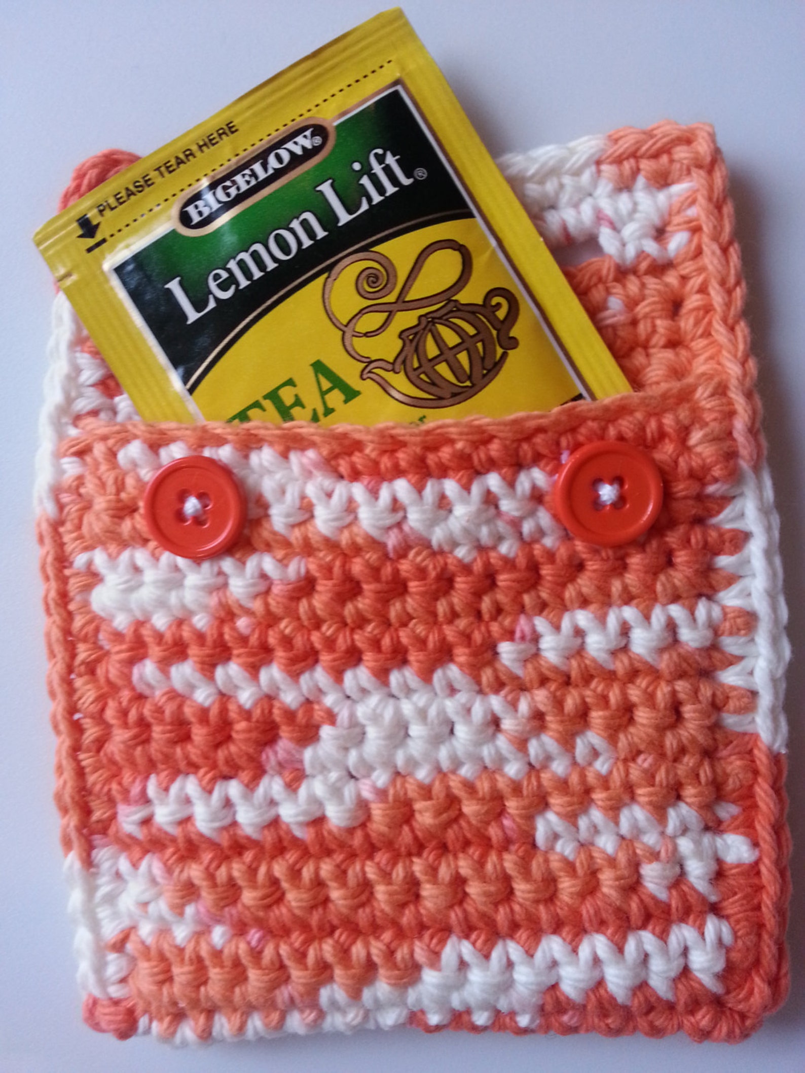 Tea Tote, Tea Bag, Tea Sack, Crochet Tea Tote, Crochet Tea Bag, Crochet ...