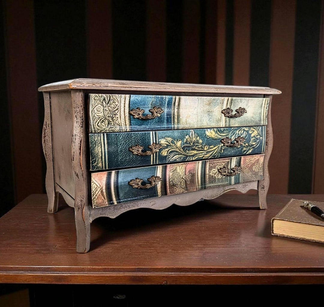 Vintage Book Spine Music Jewelry Box: Bookish Gifts - Etsy