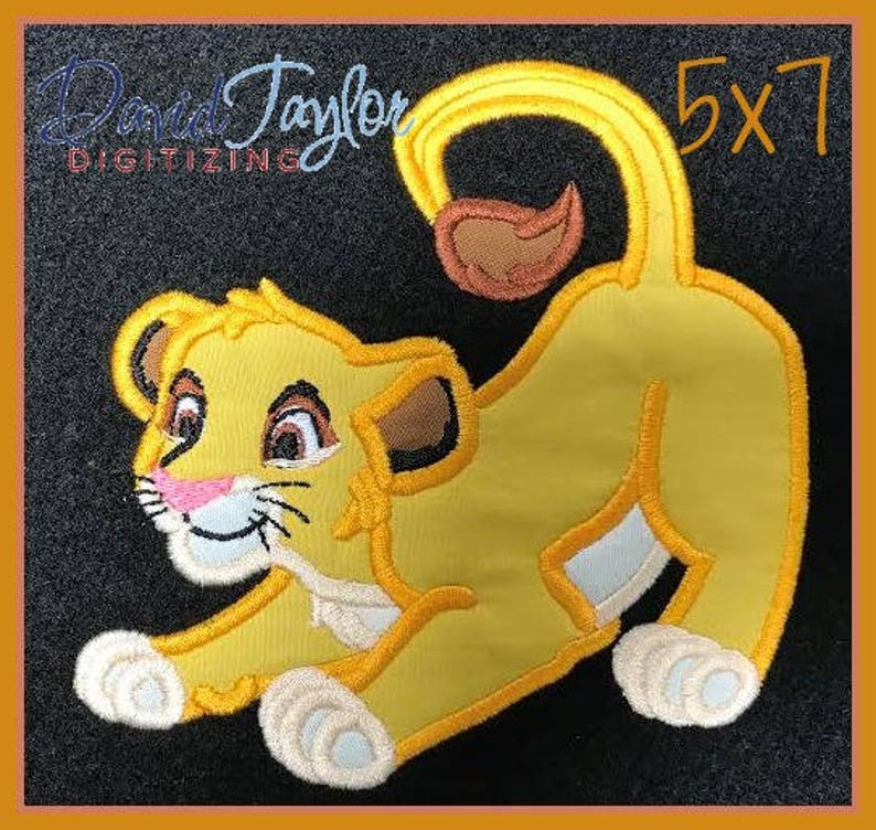 Lion King Baby Simba Embroidery Design 4x4 5x7 6x10 7x10 8x10 - Etsy