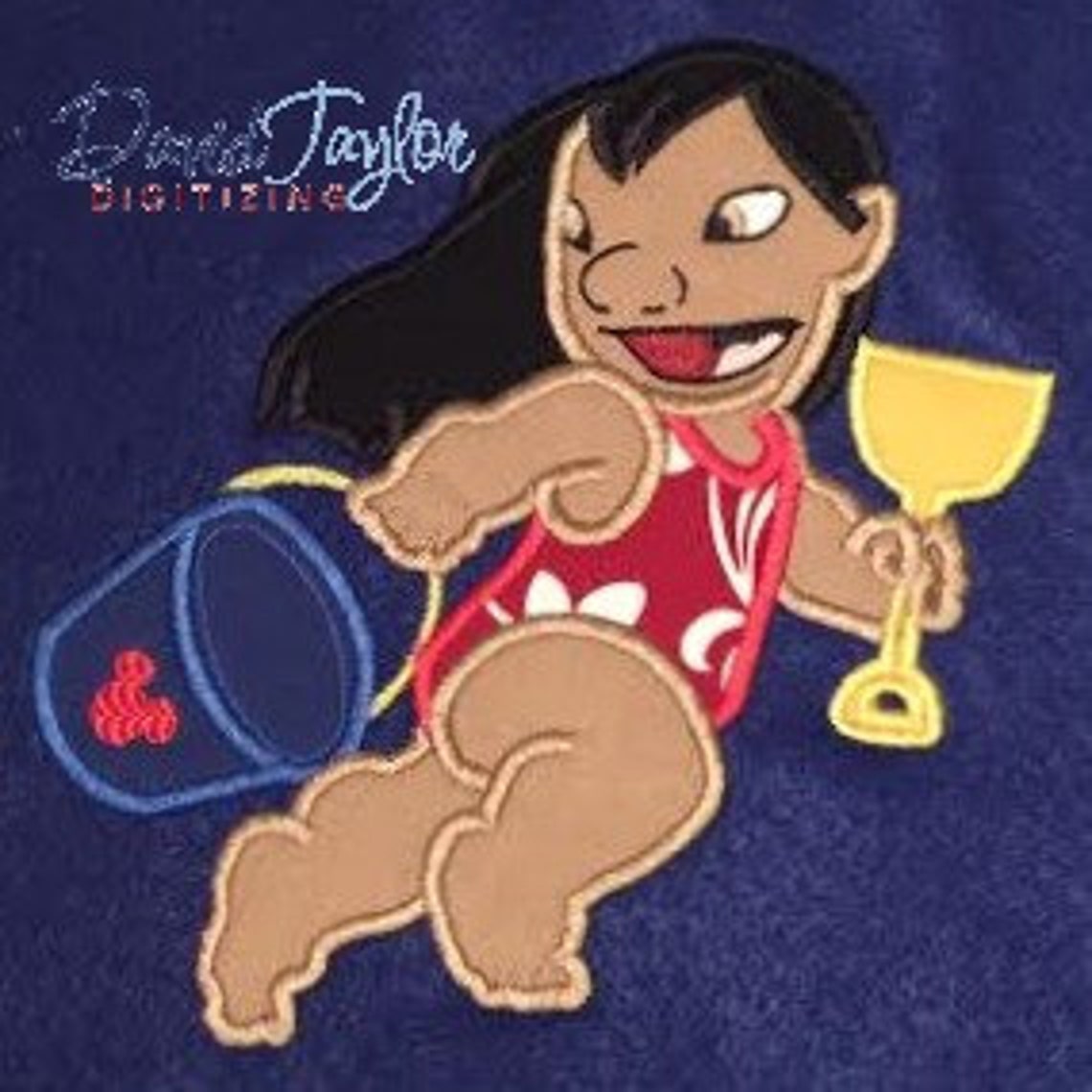 Beach Lilo and Surfboard Stitch 2 Designs 4x4 5x7 6x10 in - Etsy